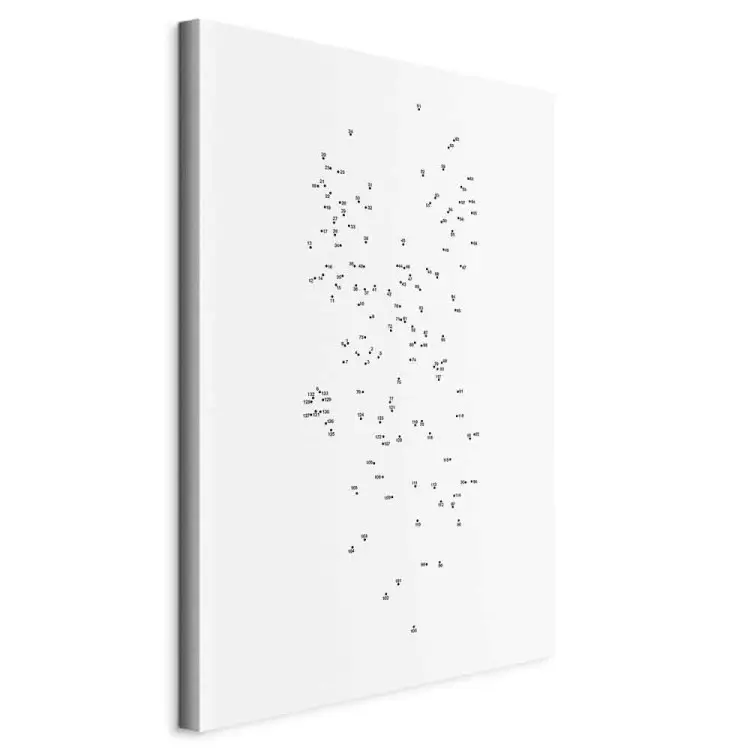 Quadro su tela Cervo numerico - motivo animale minimalista nascosto nei ...