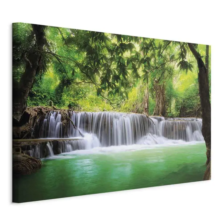 Stampa su tela Cascate di Kanjanaburi largo - paesaggio naturale ...