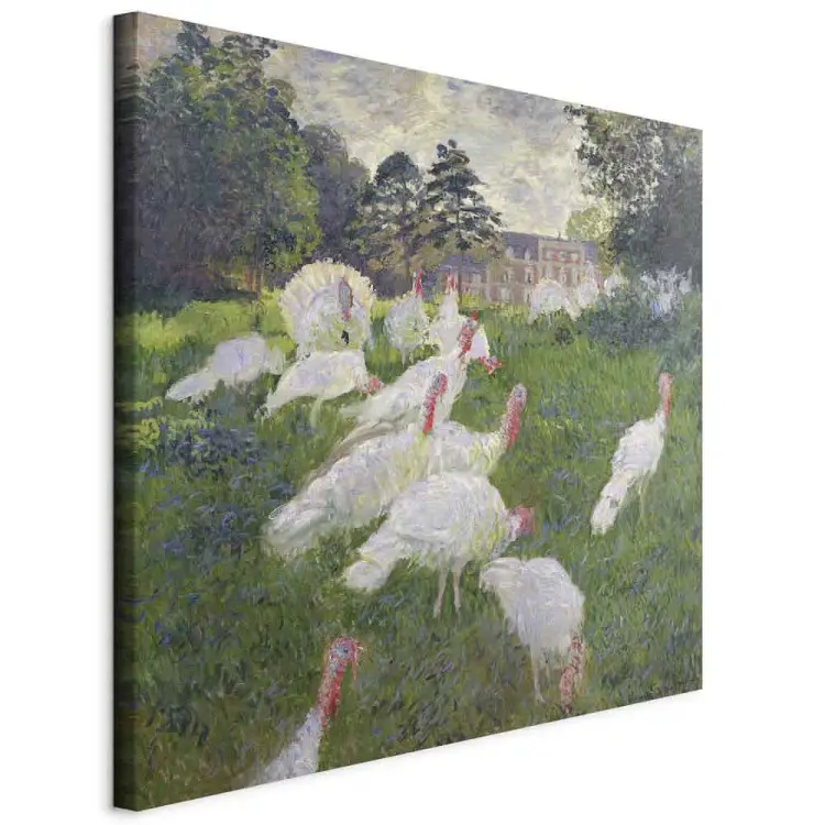 Quadro famoso Claude Monet - I tacchini al castello di Rottembourg ...
