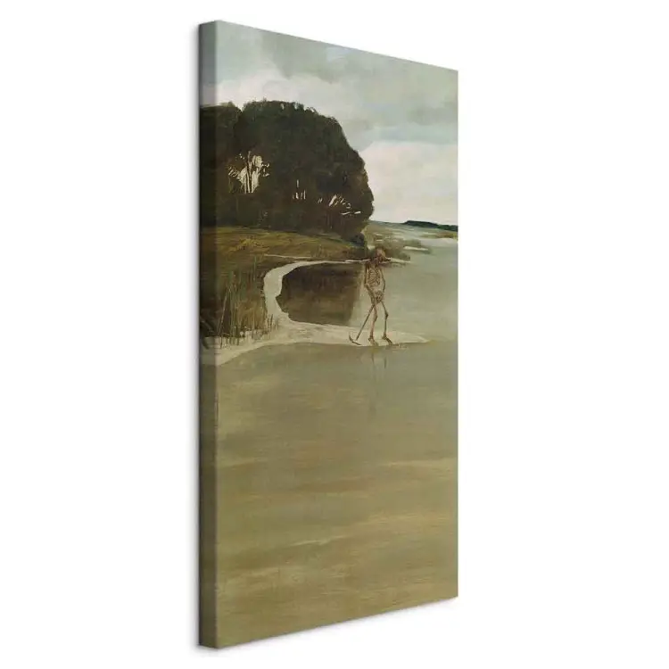 Riproduzione quadro Max Klinger - Der pinkelnde Tod - Max Klinger - bimago