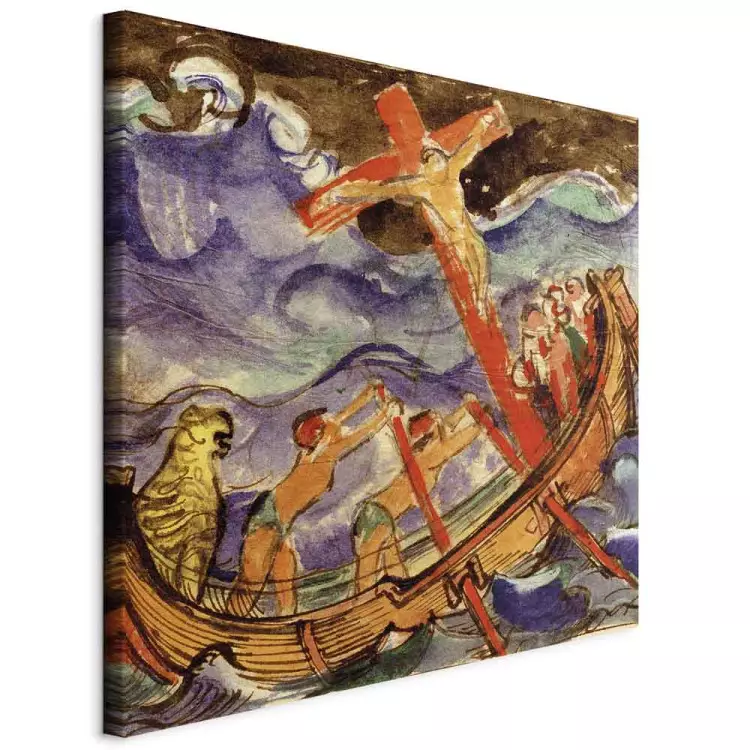 Riproduzione quadro Franz Marc - Incrociatori nella tempesta - Franz ...