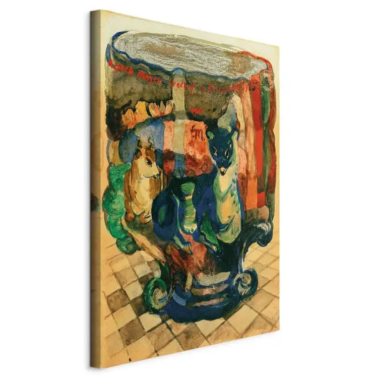 Quadro famoso Franz Marc - Coppa con volpe e capriolo - Franz Marc - bimago