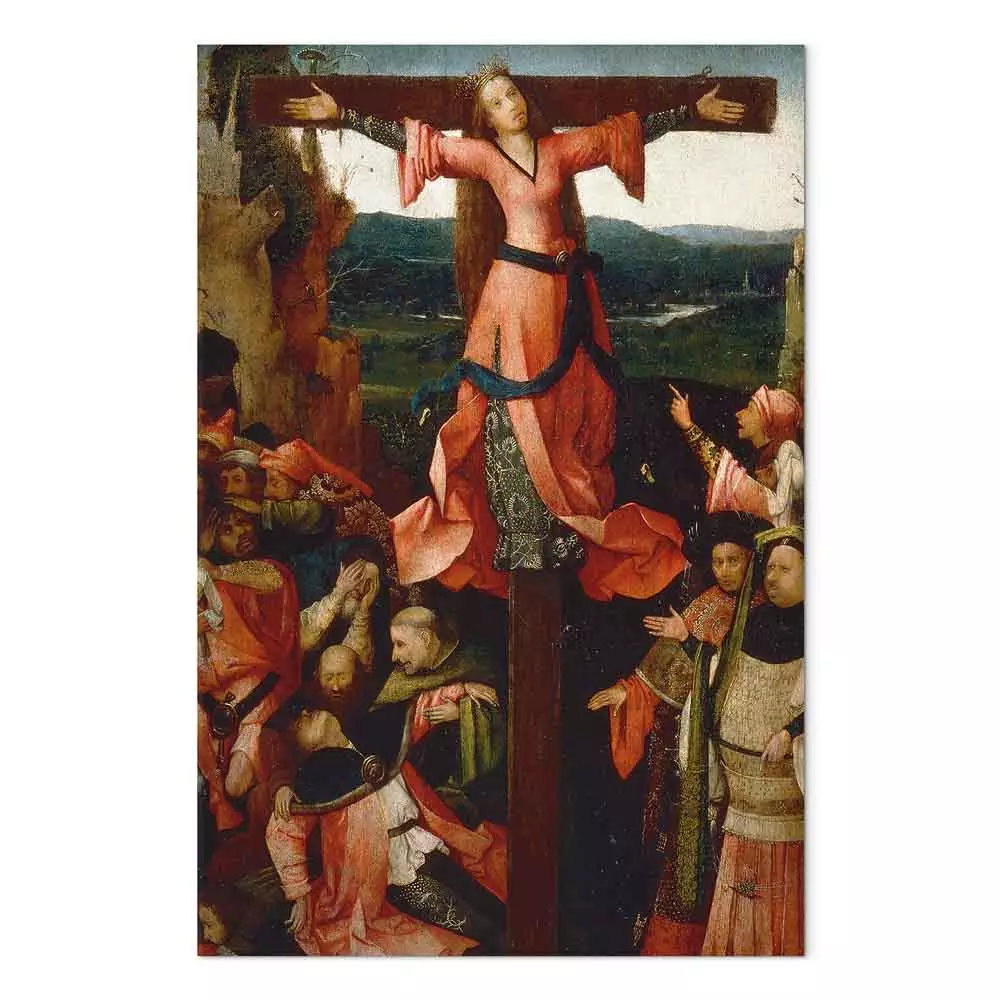 Quadro famoso The crucifixion of St. Julia (or Liberata) - Hieronymus Bosch - bimago