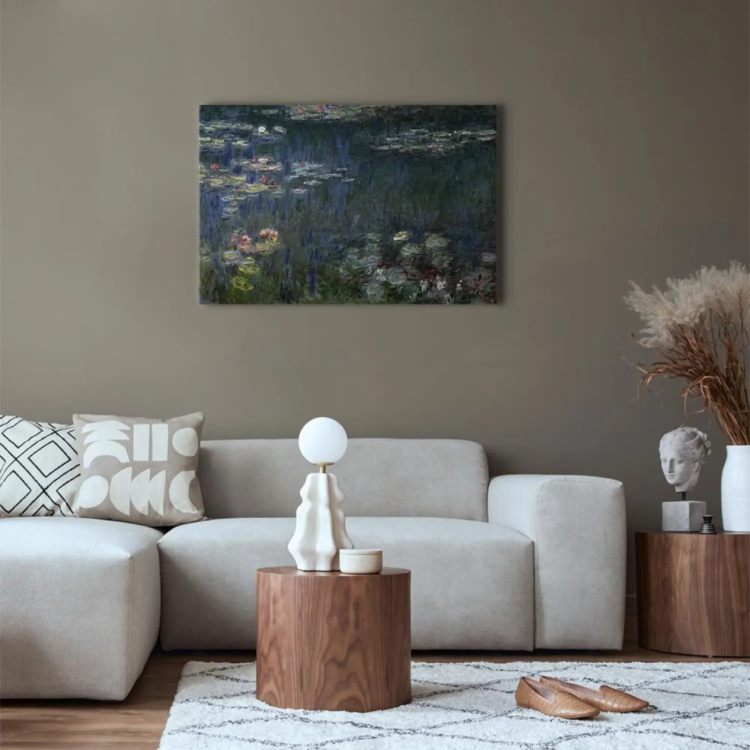 Riproduzione Claude Monet - Waterlilies Pond, Green Reflection - Claude ...