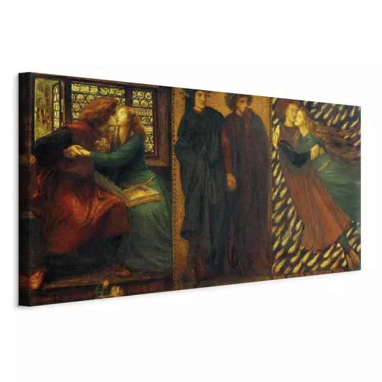 Quadro famoso Dante Gabriel Rossetti - Paolo e Francesca da Rimini ...