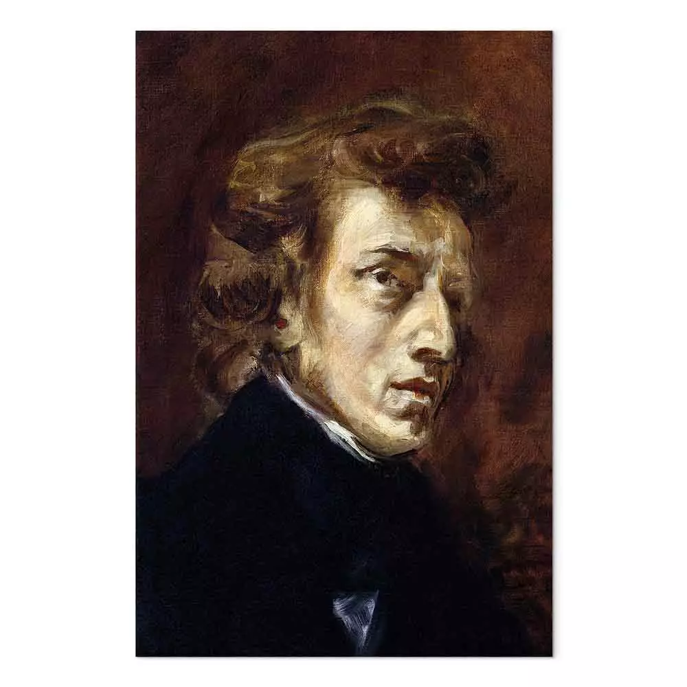 Quadro famoso Frederic Chopin - Eugène Delacroix - bimago