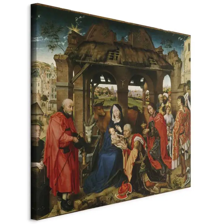 Quadro famoso Rogier van der Weyden - Adorazione dei Re Magi - Rogier ...