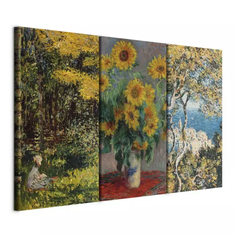Stampa su tela Scene di Monet - dipinti impressionisti di fiori e ...