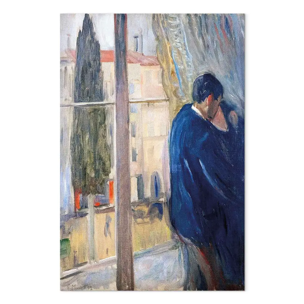 Quadro famoso Bacio - Edvard Munch - bimago