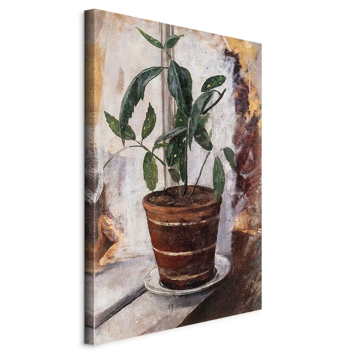 Riproduzione quadro Edvard Munch - Potted Plant on the Windowsill ...