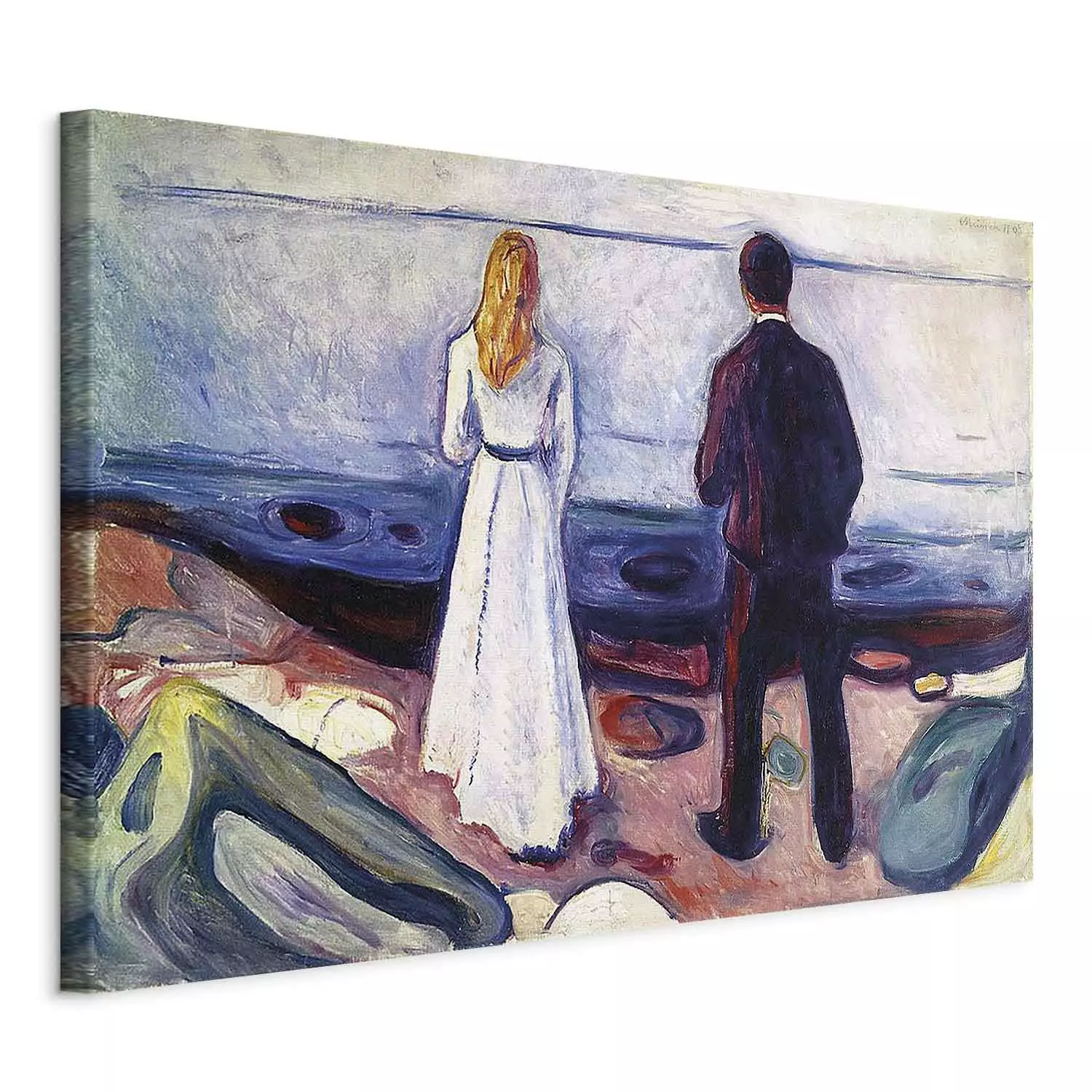Quadro famoso Edvard Munch - Two Human Beings - Edvard Munch - bimago