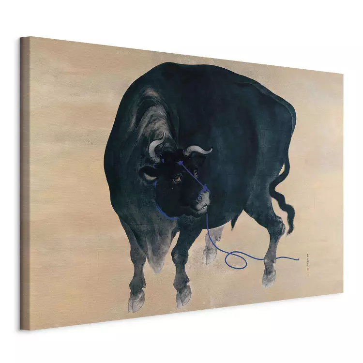 Riproduzione Mochizuki Gyokusen - Il toro nero - Quadri famosi - bimago