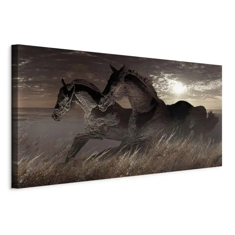 Quadro Statue di cavalli - Cavalli - bimago