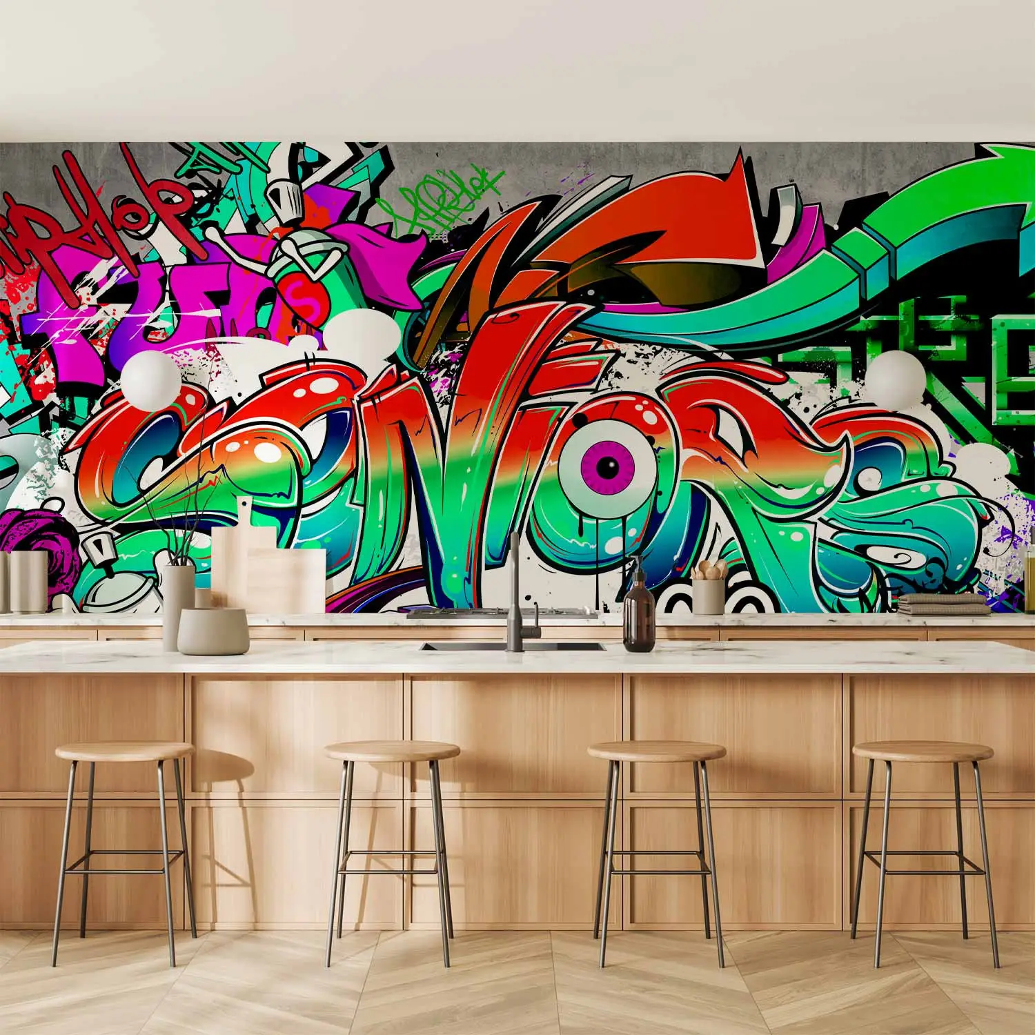 Disegni Di Graffiti Su Carta