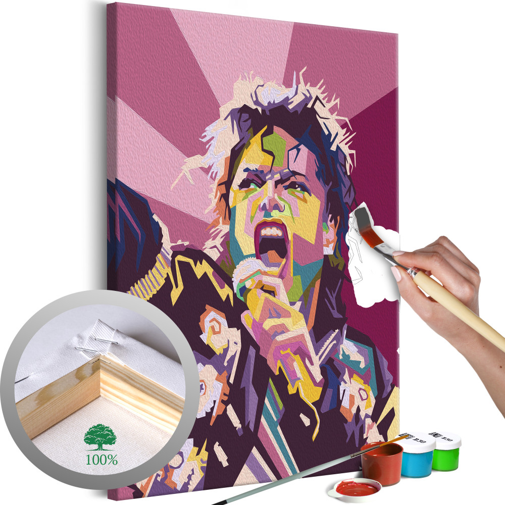 Quadri da dipingere Michael Jackson - Set per dipingere con i numeri ...