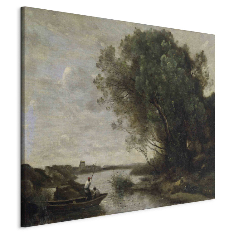 Riproduzione quadro River Landscape - Jean-Baptiste-Camille Corot ...